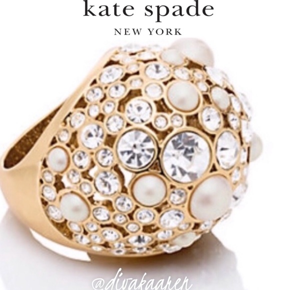 kate spade | Jewelry | Kate Spade Pick A Pearl Cocktail Ring | Poshmark